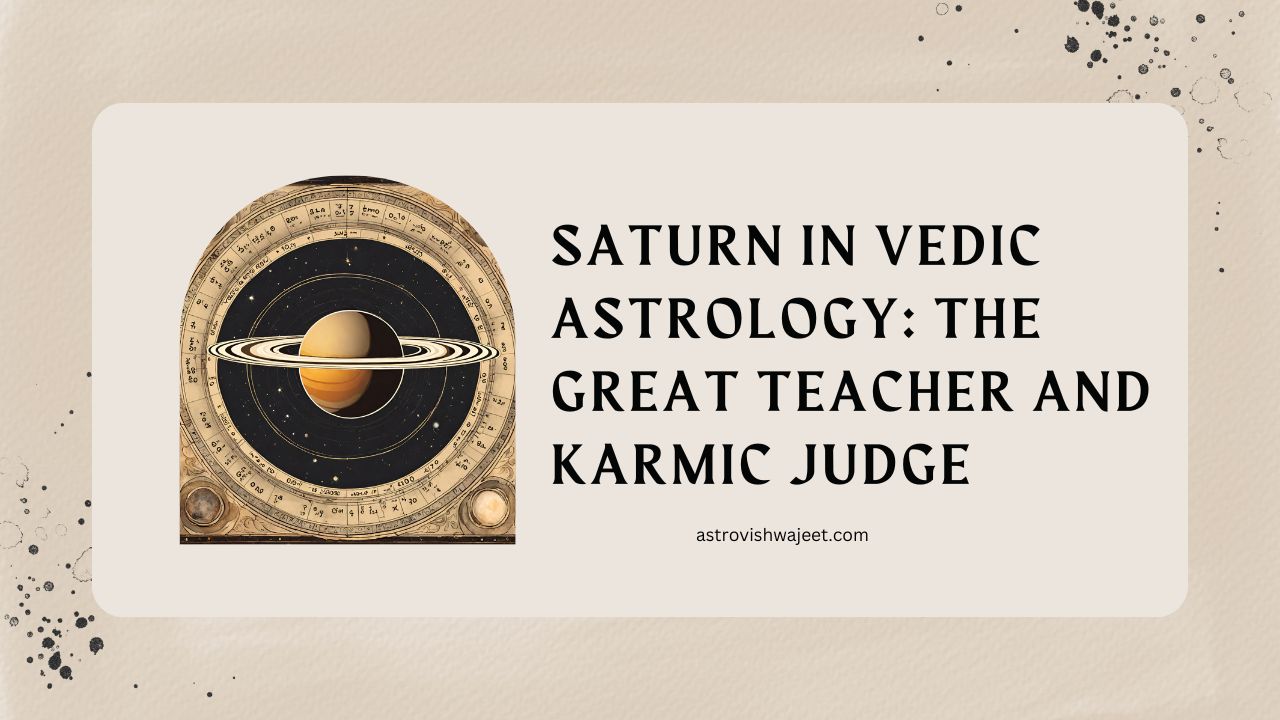 Saturn in Vedic Astrology: The Great Teacher and Karmic Judge ...